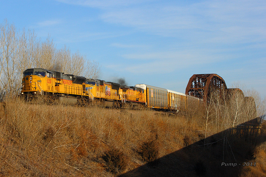 Westbound UP Auto Train